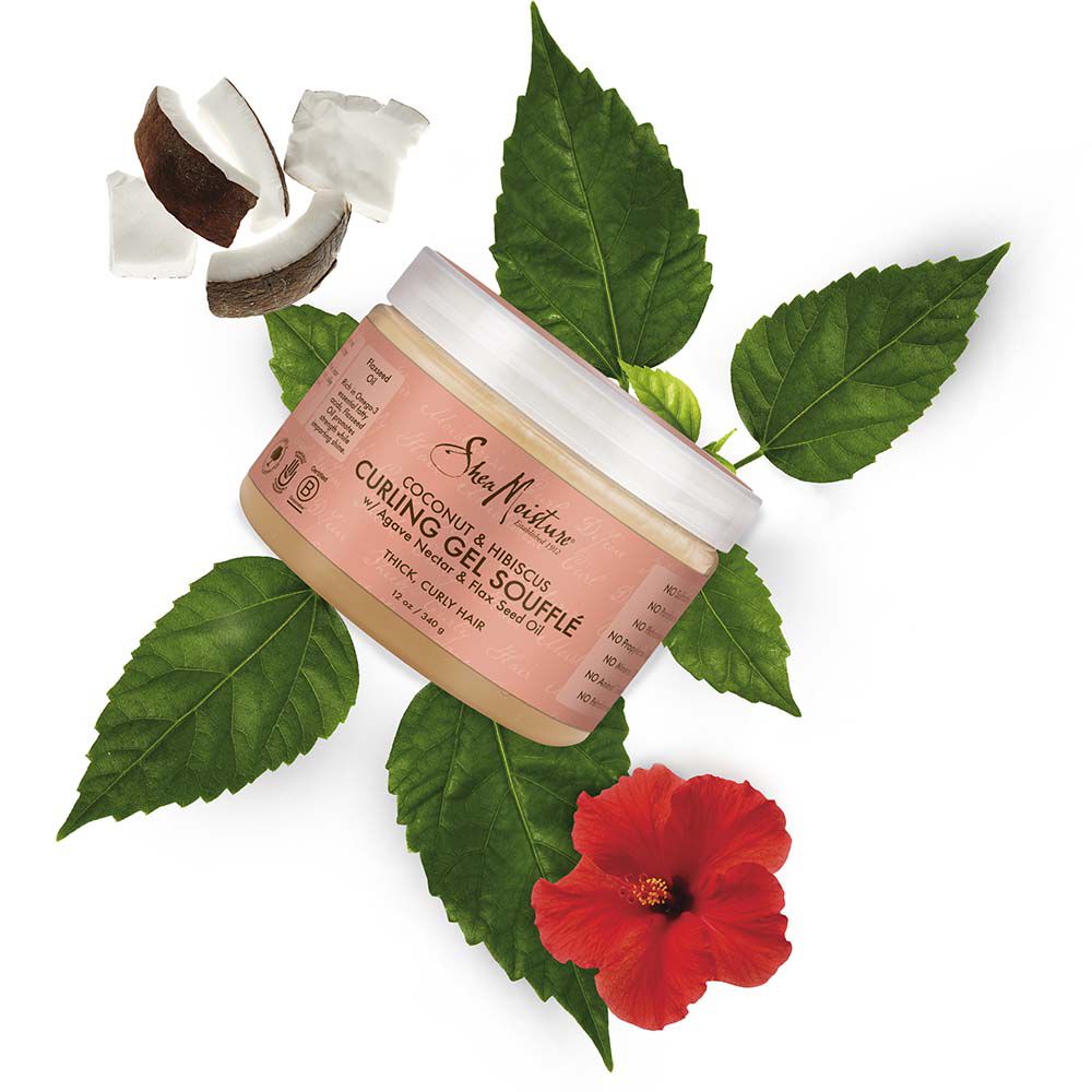 Coconut Hibiscus Curling Gel Souffle Gel for Hair SheaMoisture